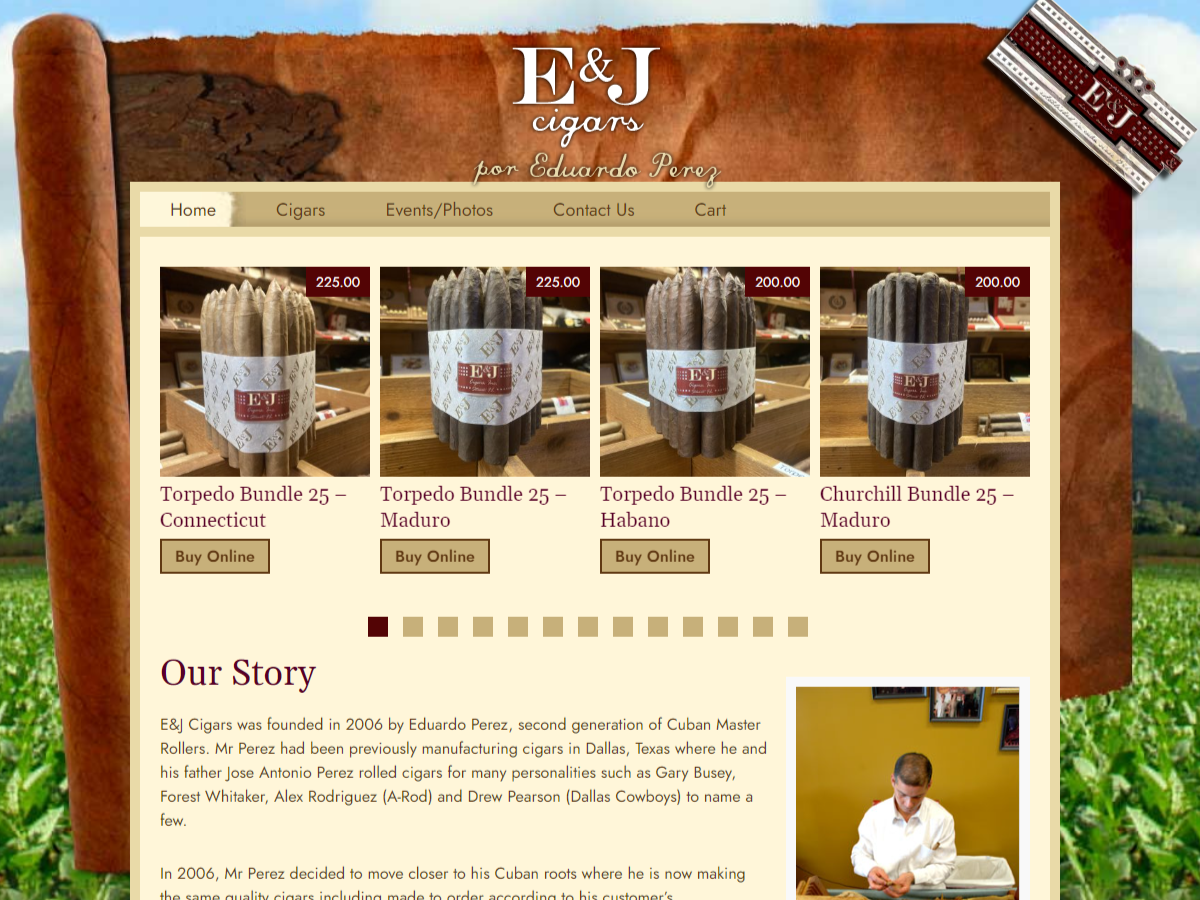 Contact Us | E & J Cigars | Stuart Cigar Shop